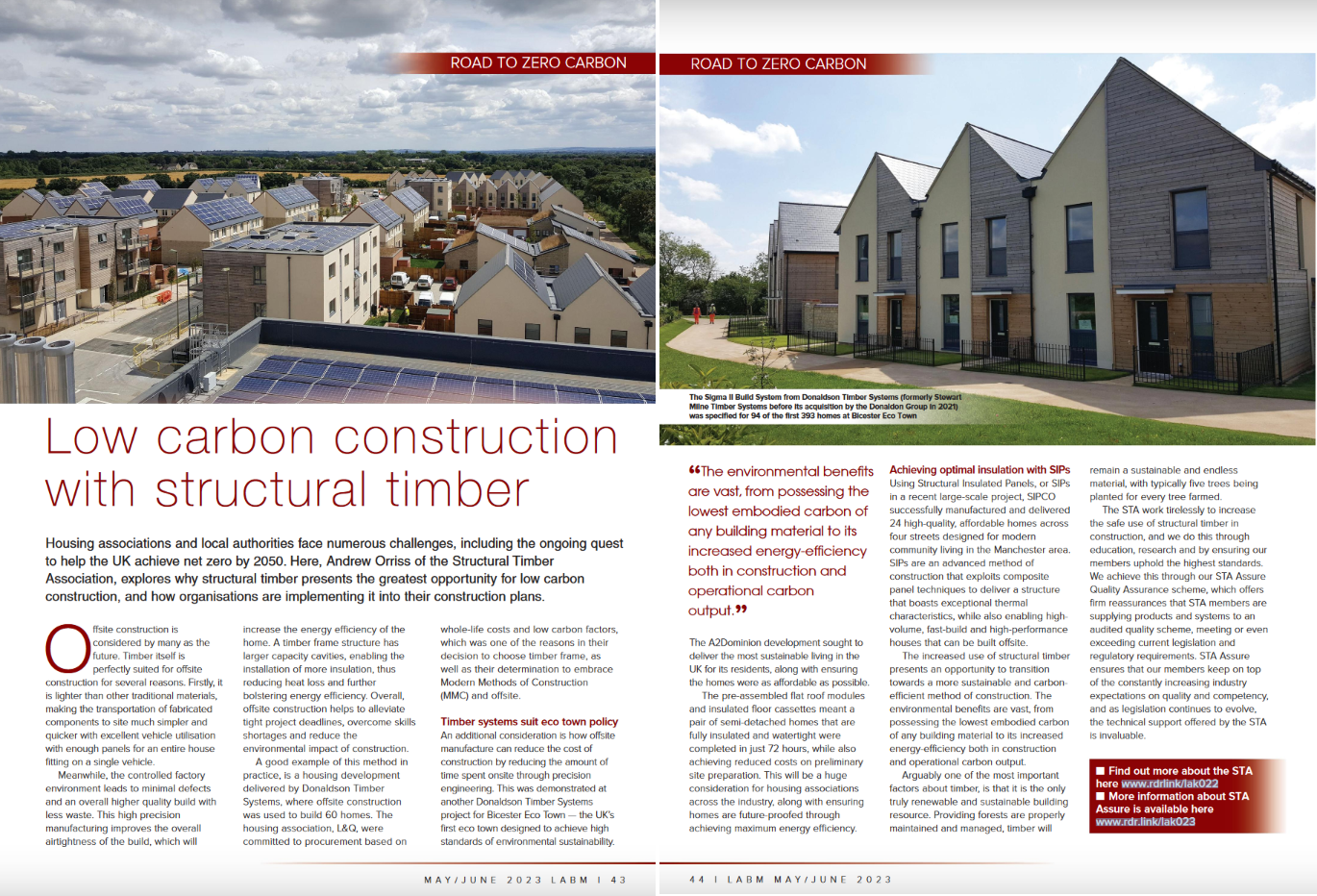 Structural timber guides the way on the road to net zero - Structural Timber Association